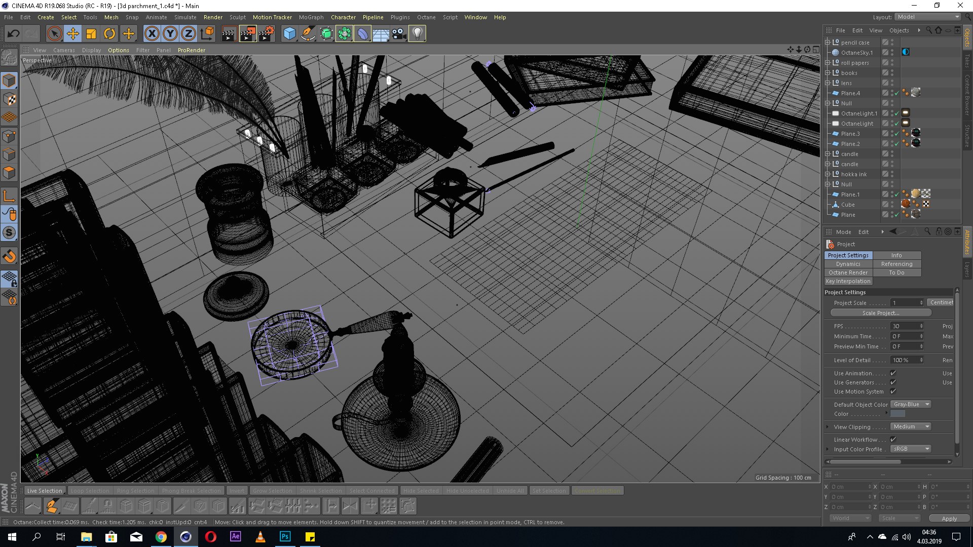 3D Parchment Table Model - TurboSquid 1383720