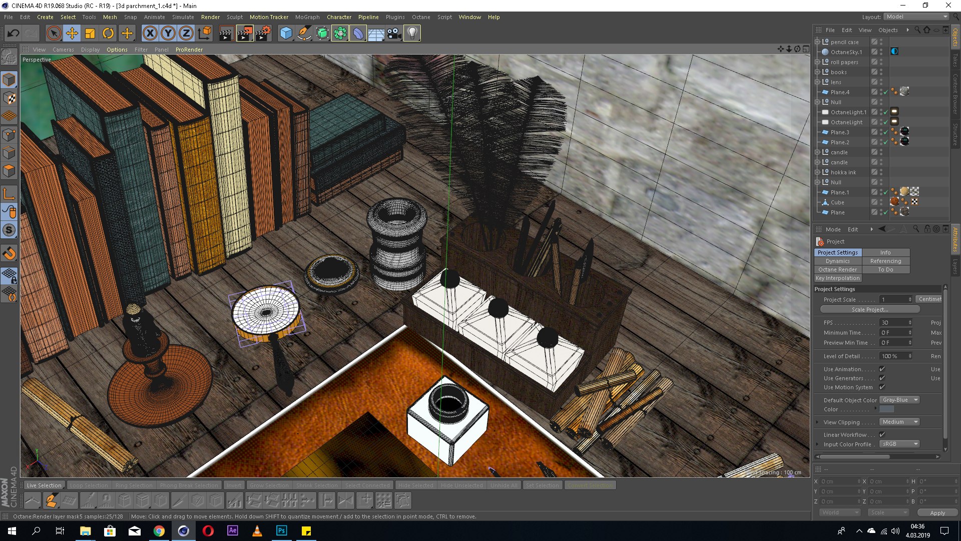 3D Parchment Table Model - TurboSquid 1383720