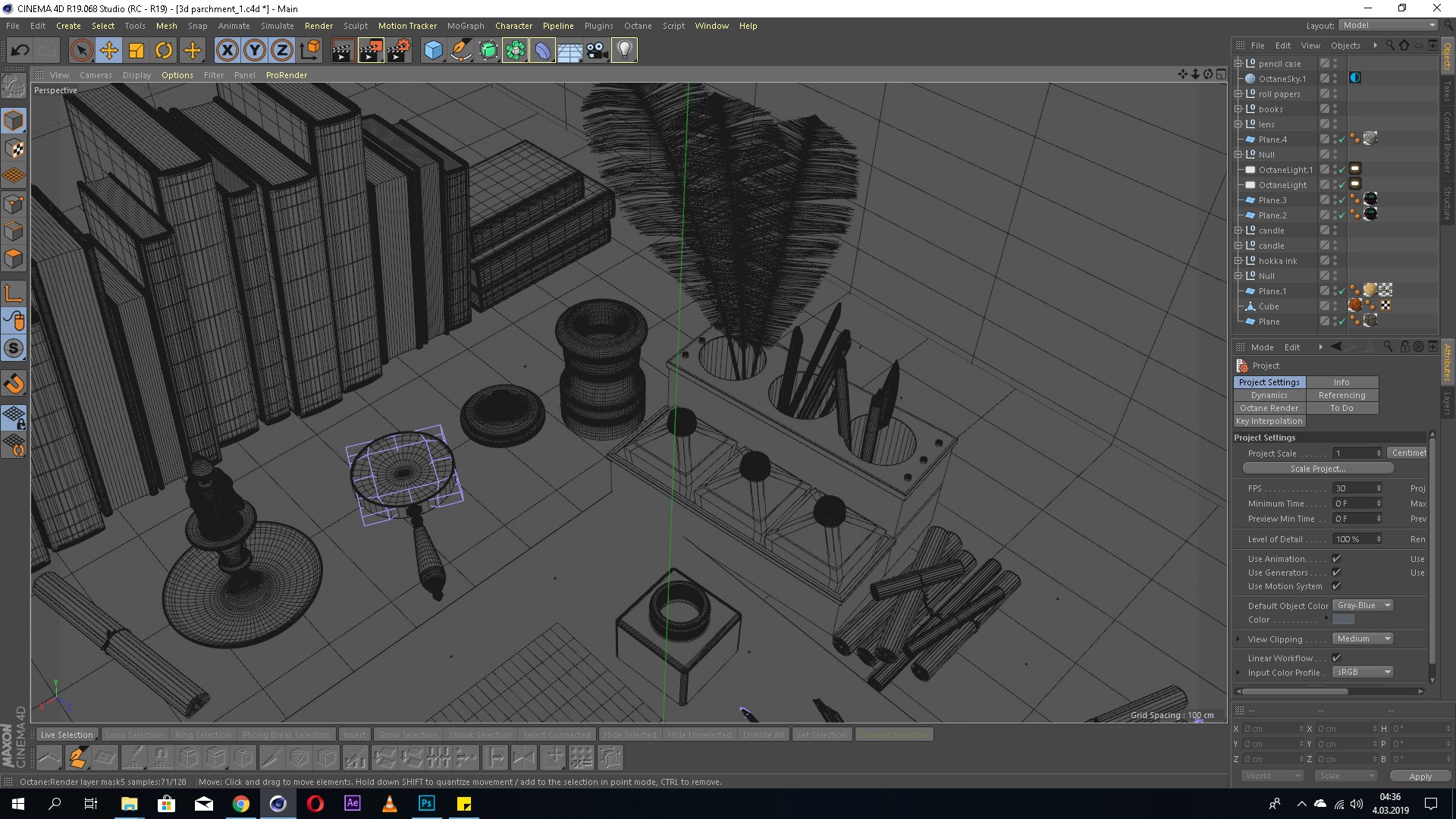 3D Parchment Table Model - TurboSquid 1383720