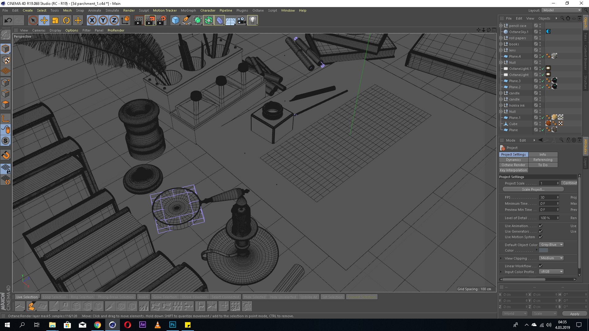 3D Parchment Table Model - TurboSquid 1383720