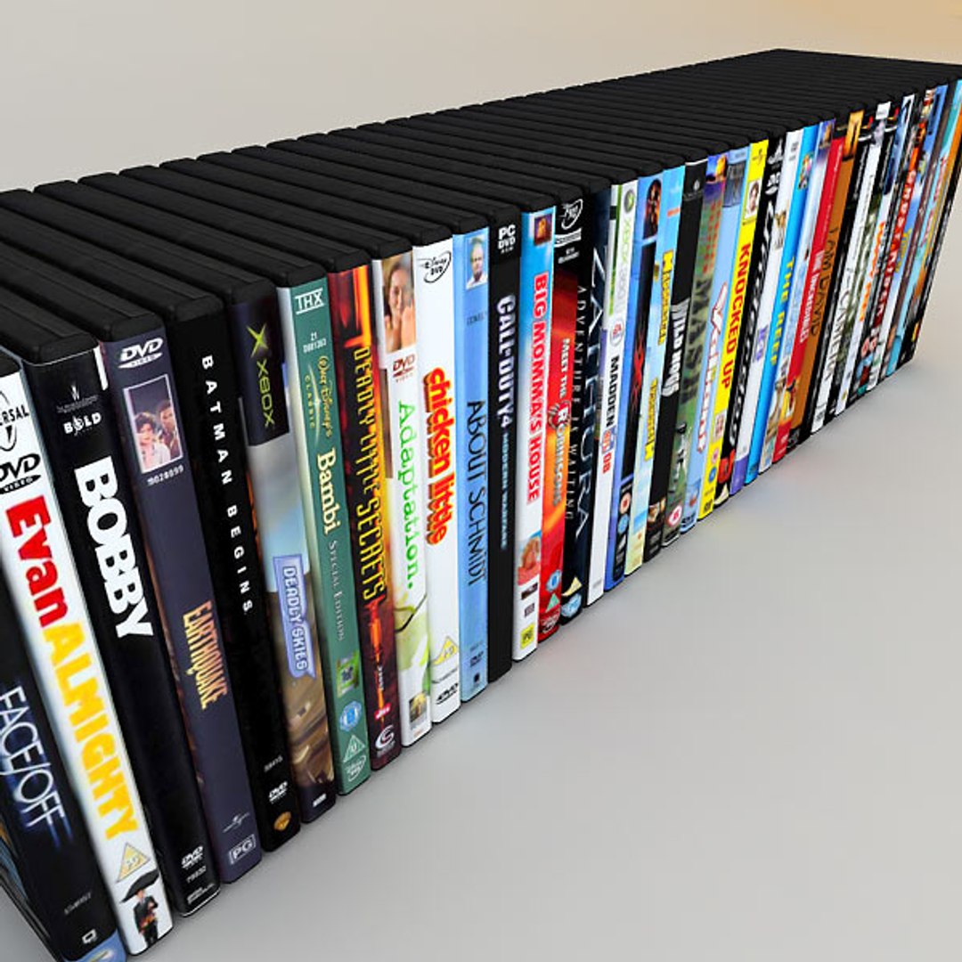 39 Dvd Cases Disks 3d Model