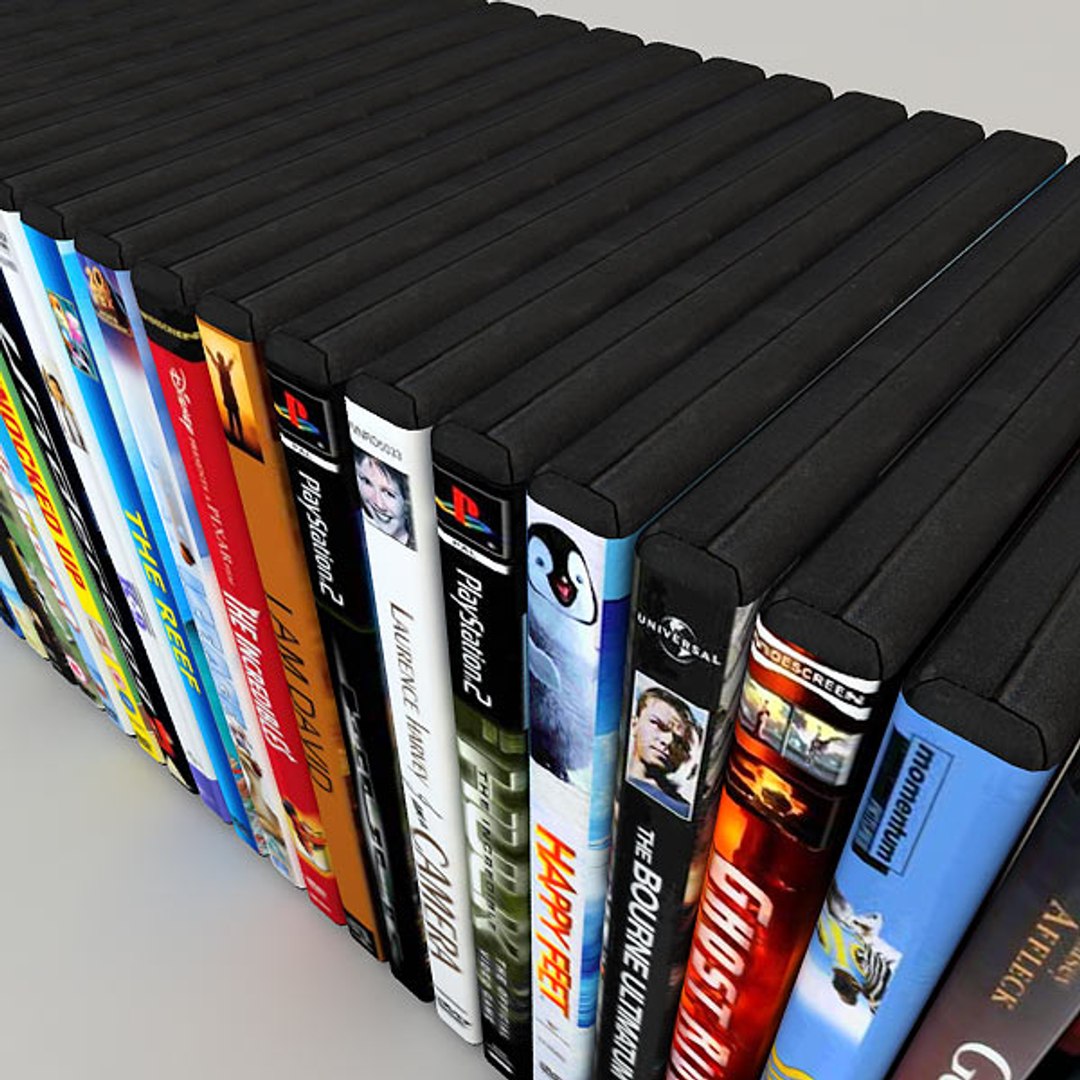39 Dvd Cases Disks 3d Model
