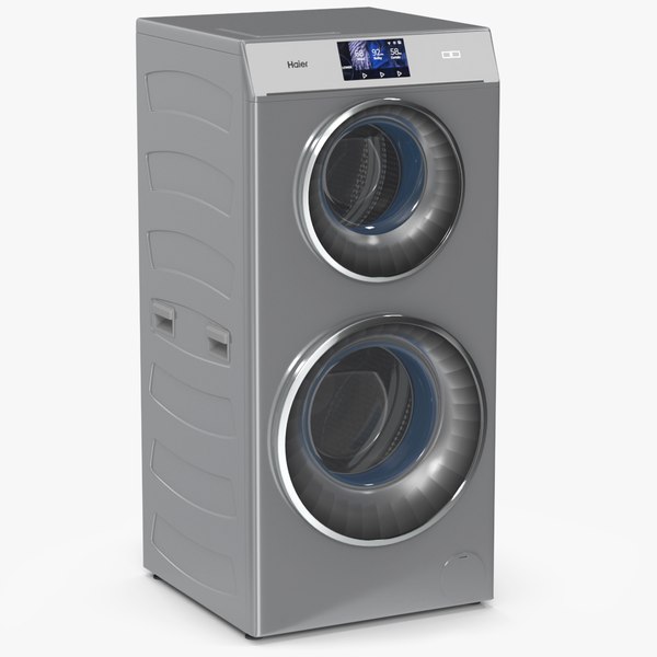 Haier DuoDrum Freestanding Washing Machine 3D-Modell - TurboSquid 2080822