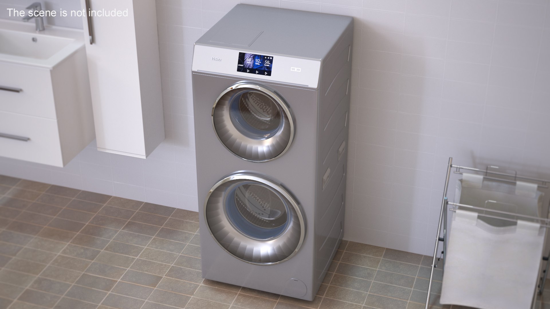 3D Haier DuoDrum Freestanding Washing Machine Model - TurboSquid 2080822