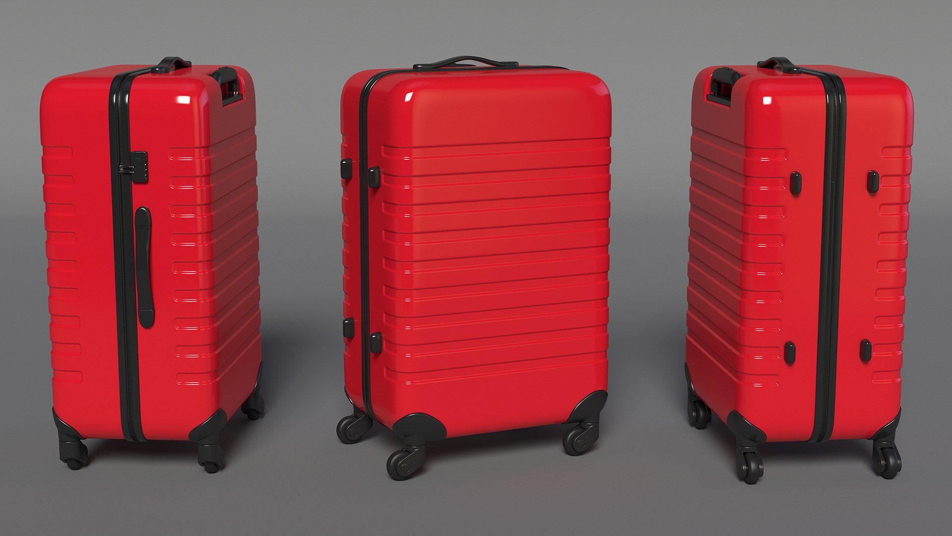 Hard Shell Rolling Luggage 3D Model - TurboSquid 2224675