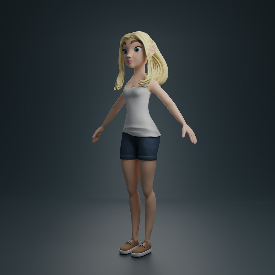 Stylized Character Polina 3D - TurboSquid 2002684
