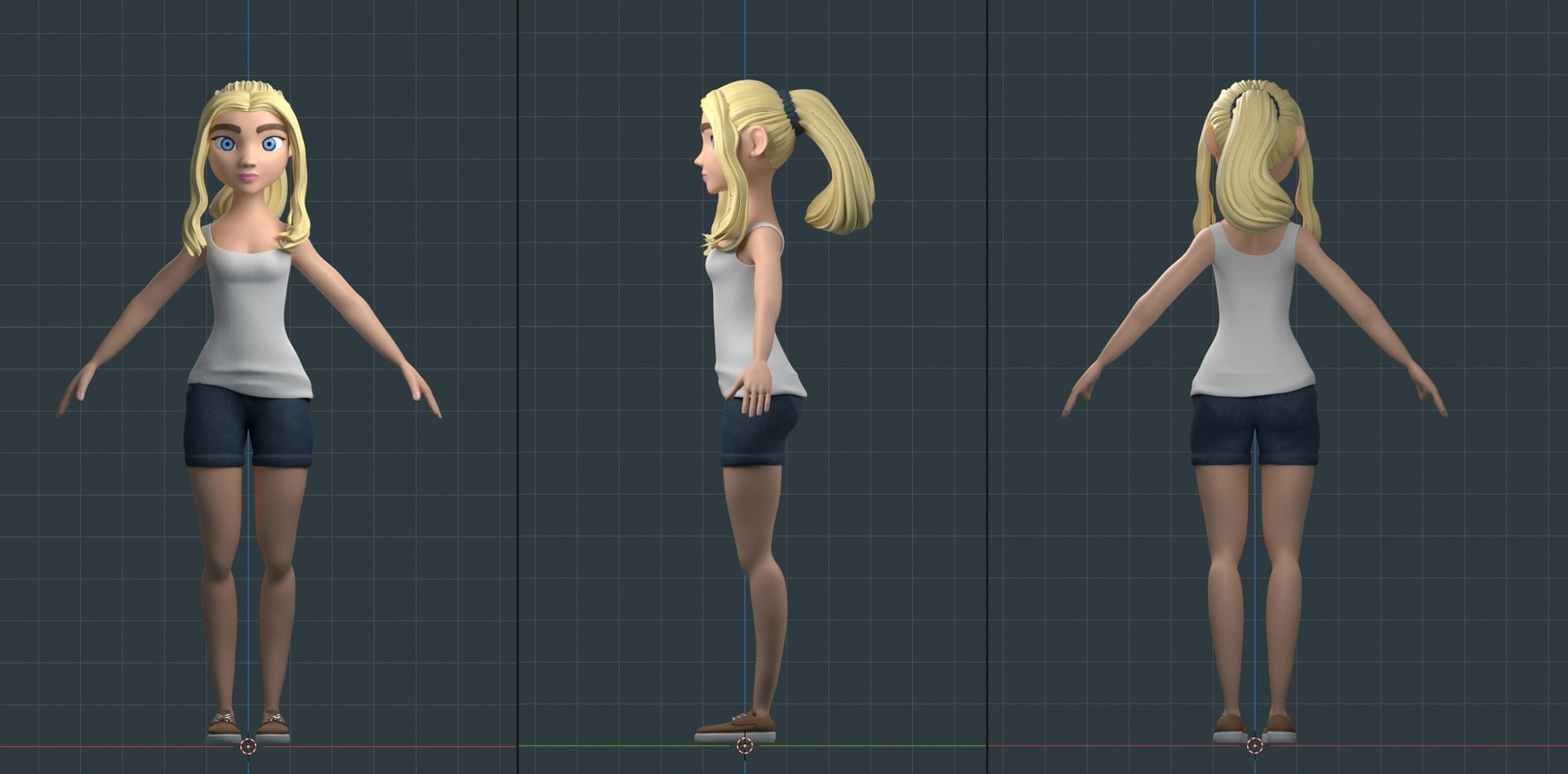 Stylized Character Polina 3D - TurboSquid 2002684