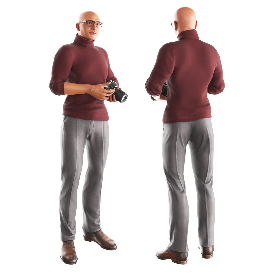 Richard Photographer 2 3D - TurboSquid 1857278