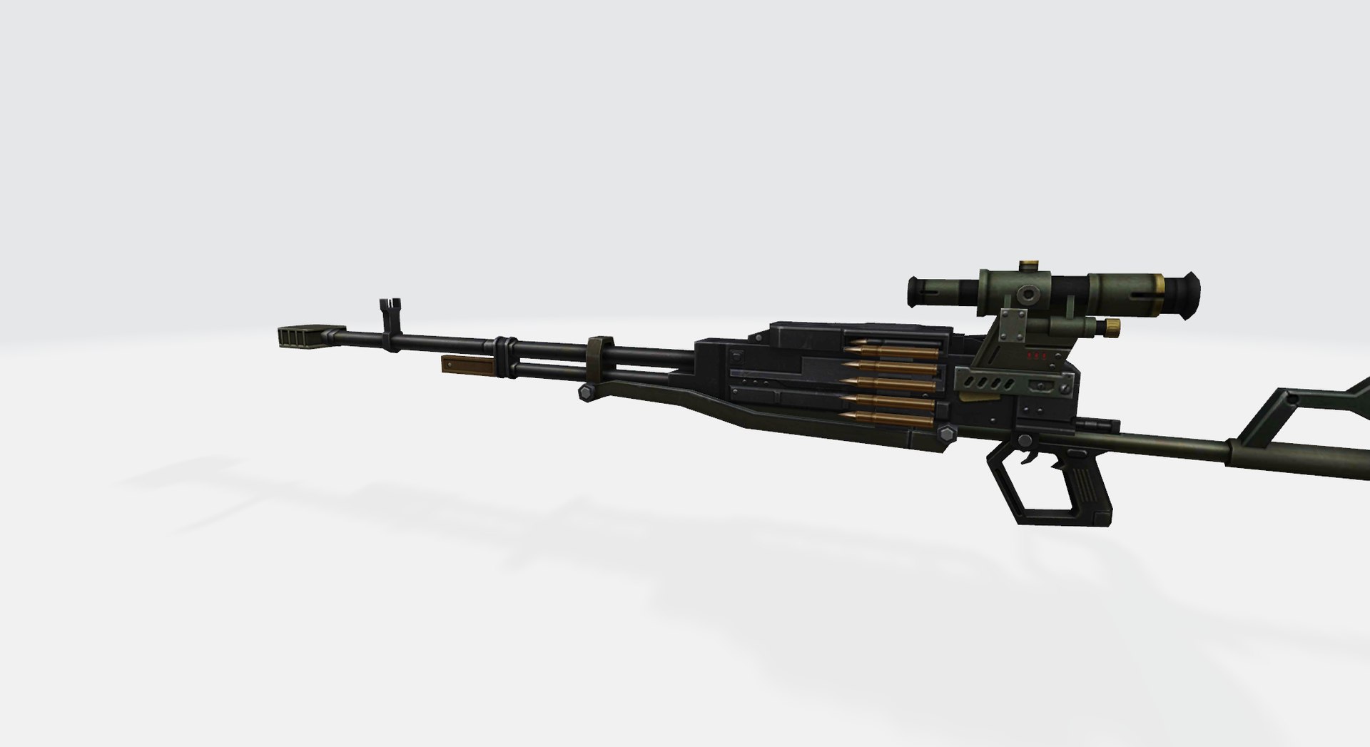 3D Weapon Machine Gun Kord M249 M60 Model - TurboSquid 1819886