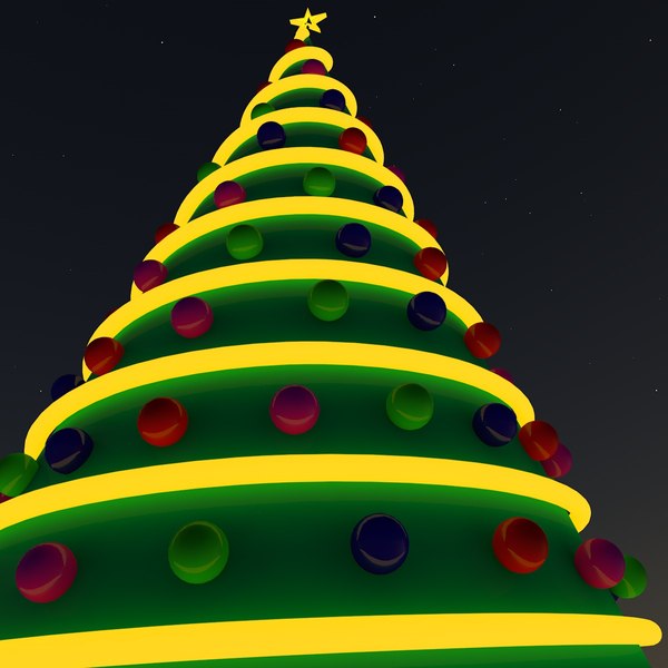 free christmas tree 3d model