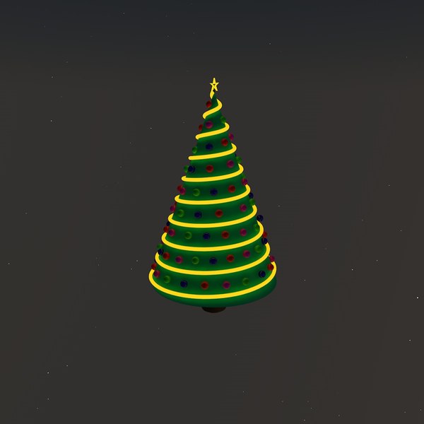 free christmas tree 3d model