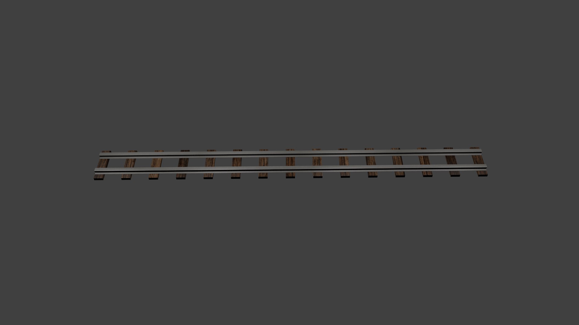 3d Model Simple Train Track