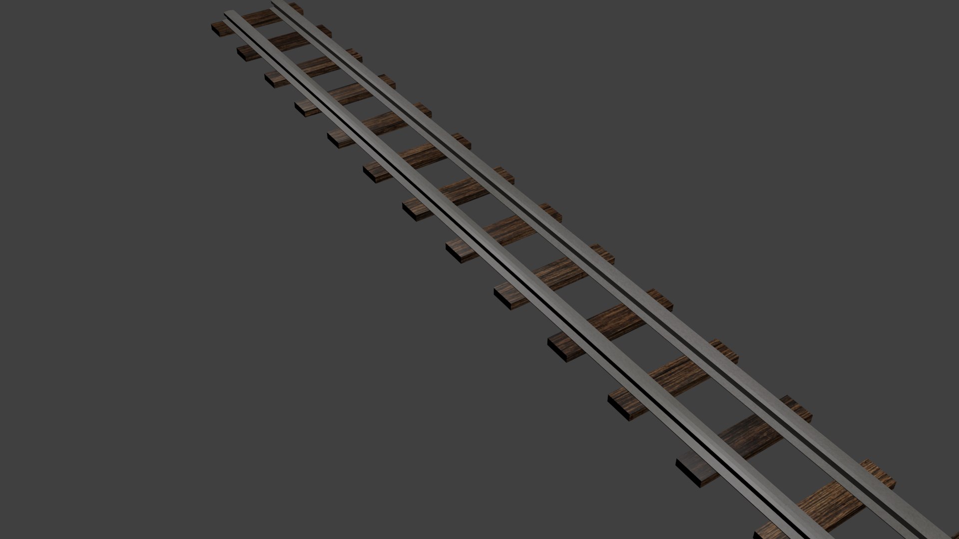 3d Model Simple Train Track