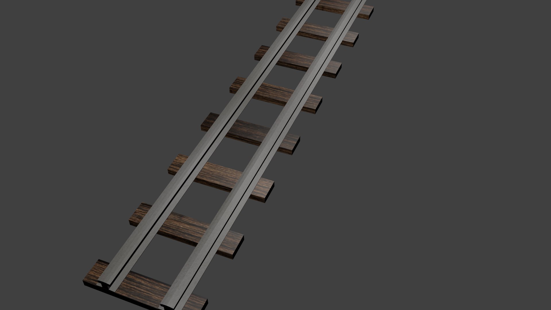 3d Model Simple Train Track