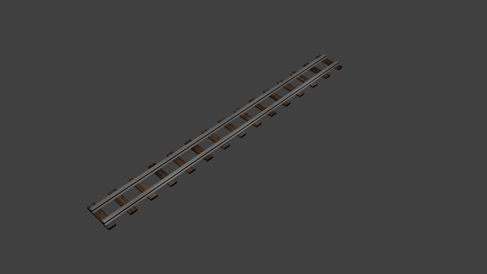 3d Model Simple Train Track