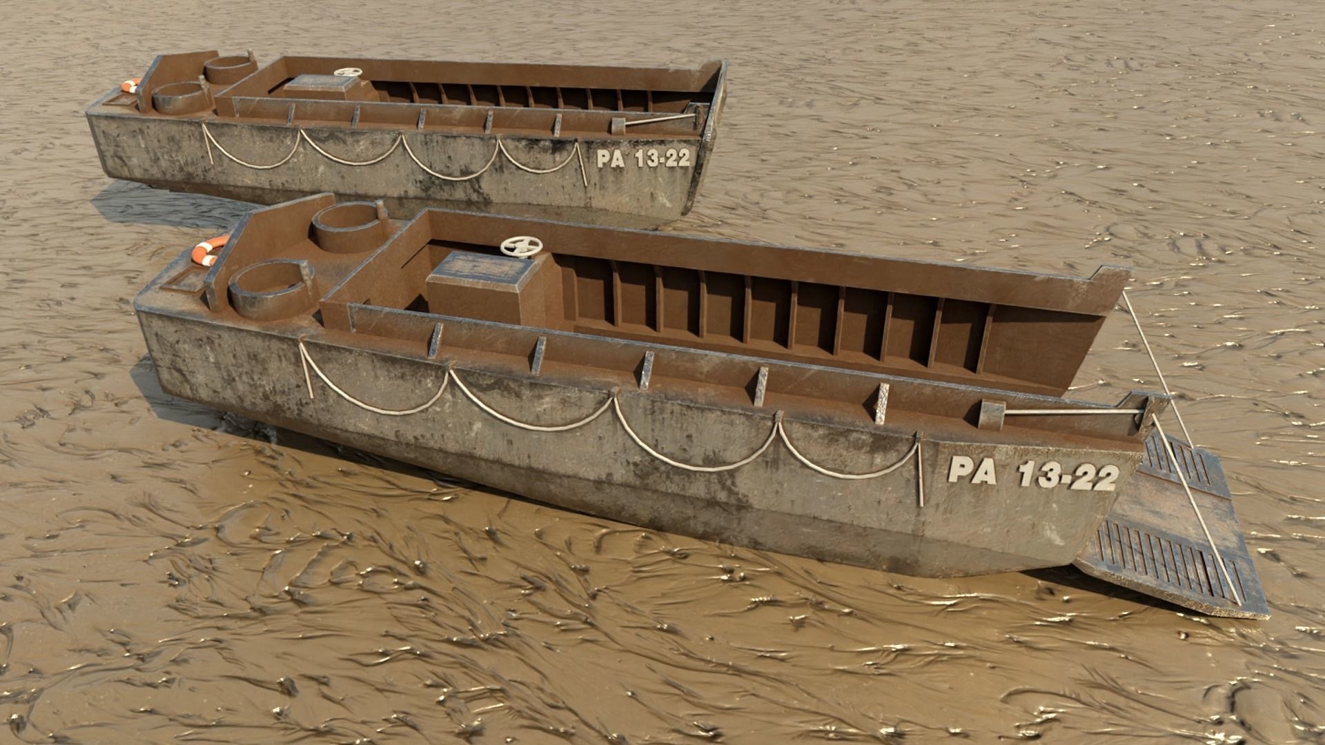 LCVP Landing Boat 3D Model - TurboSquid 2153851