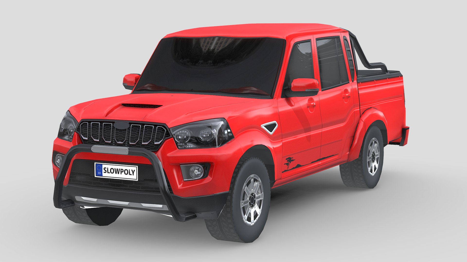 3D Mahindra PickUp Cab Karoo 2022 Model - TurboSquid 2150312