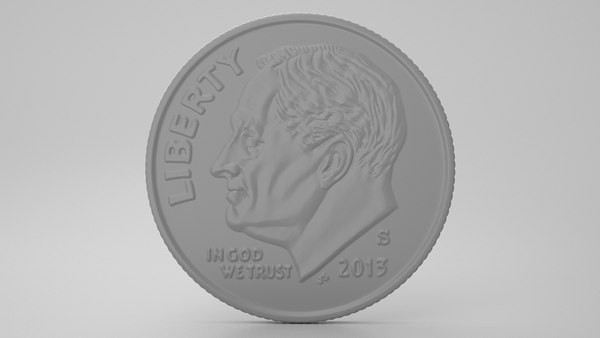 3D dime coin pbr model - TurboSquid 1680894