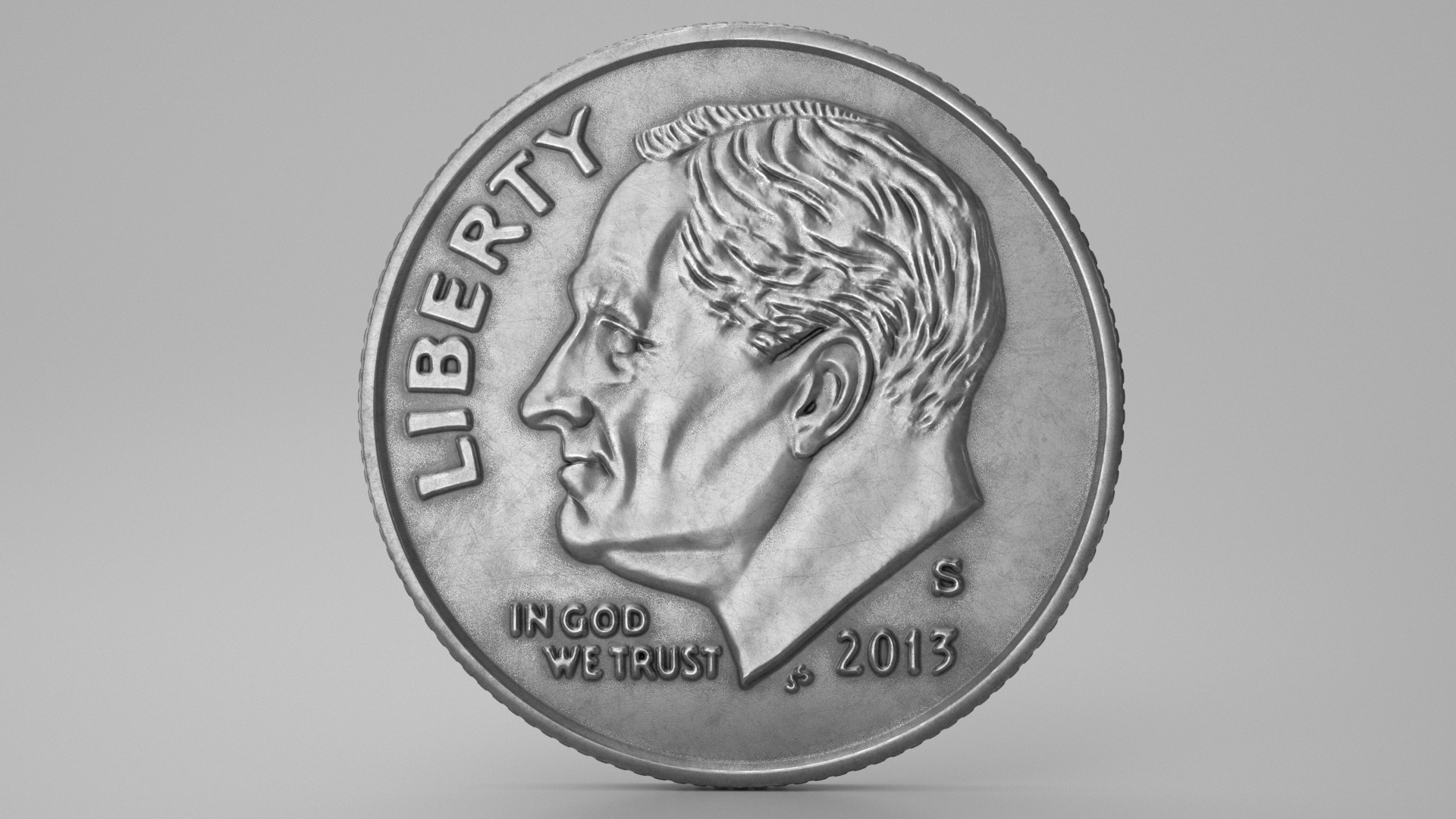 3D Dime Coin Pbr Model - TurboSquid 1680894