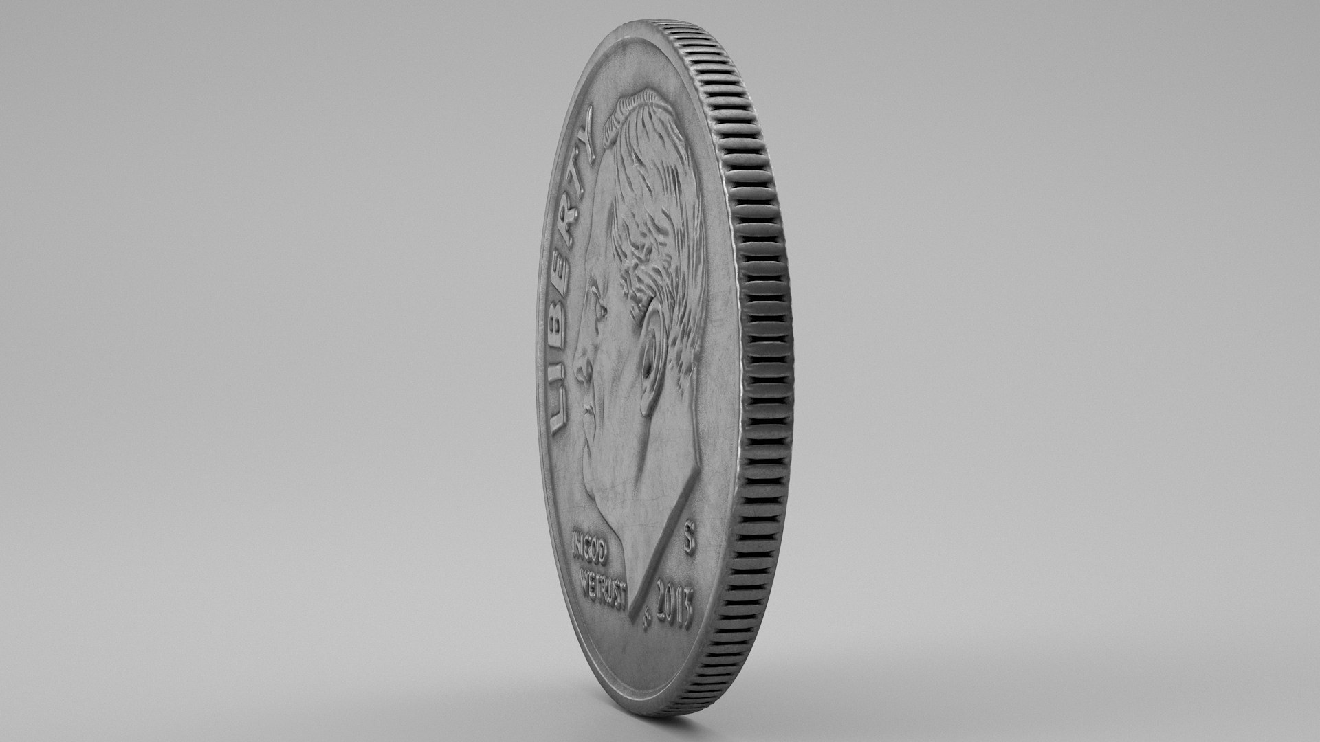 3D Dime Coin Pbr Model - TurboSquid 1680894