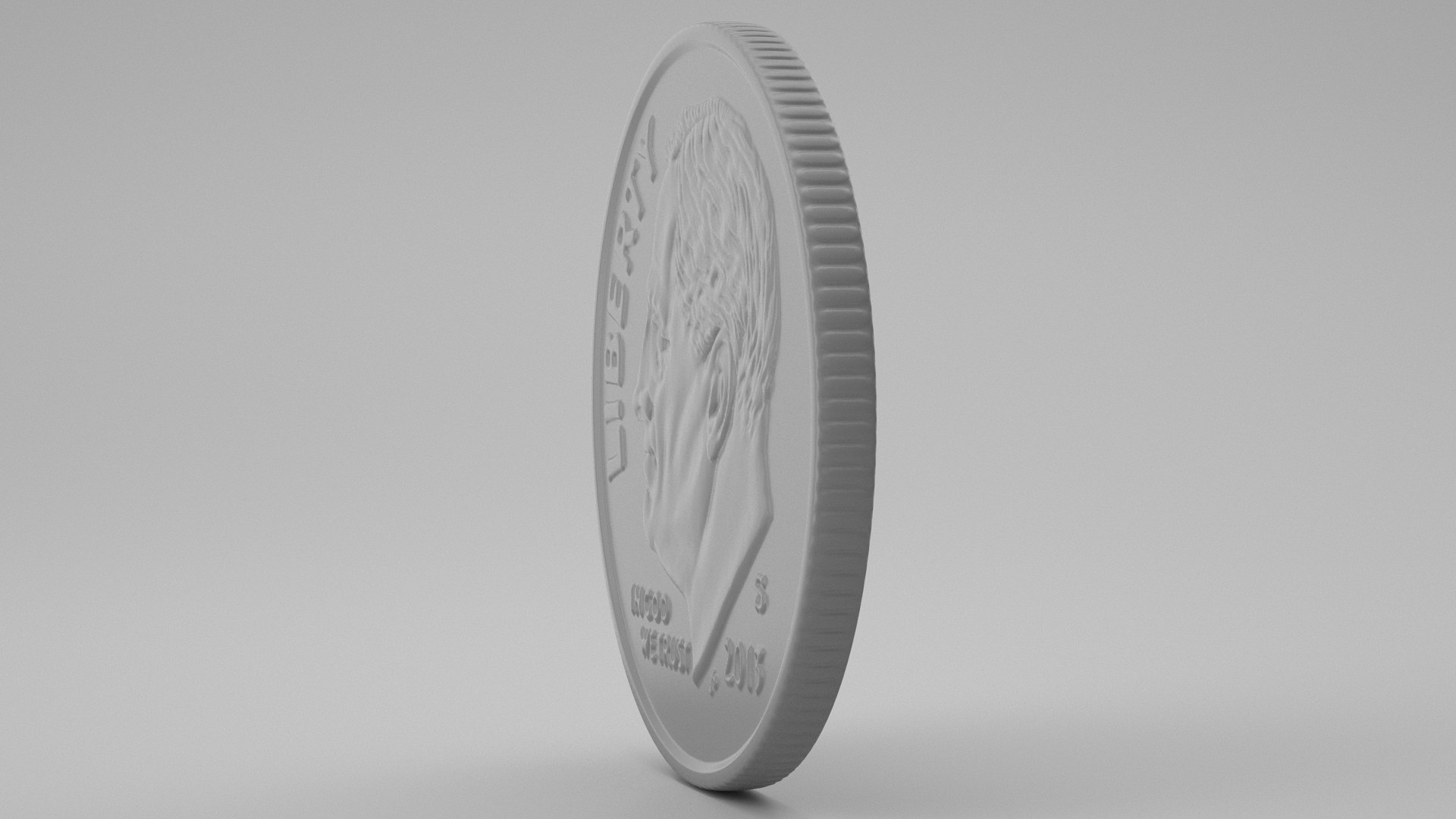 3D Dime Coin Pbr Model - TurboSquid 1680894