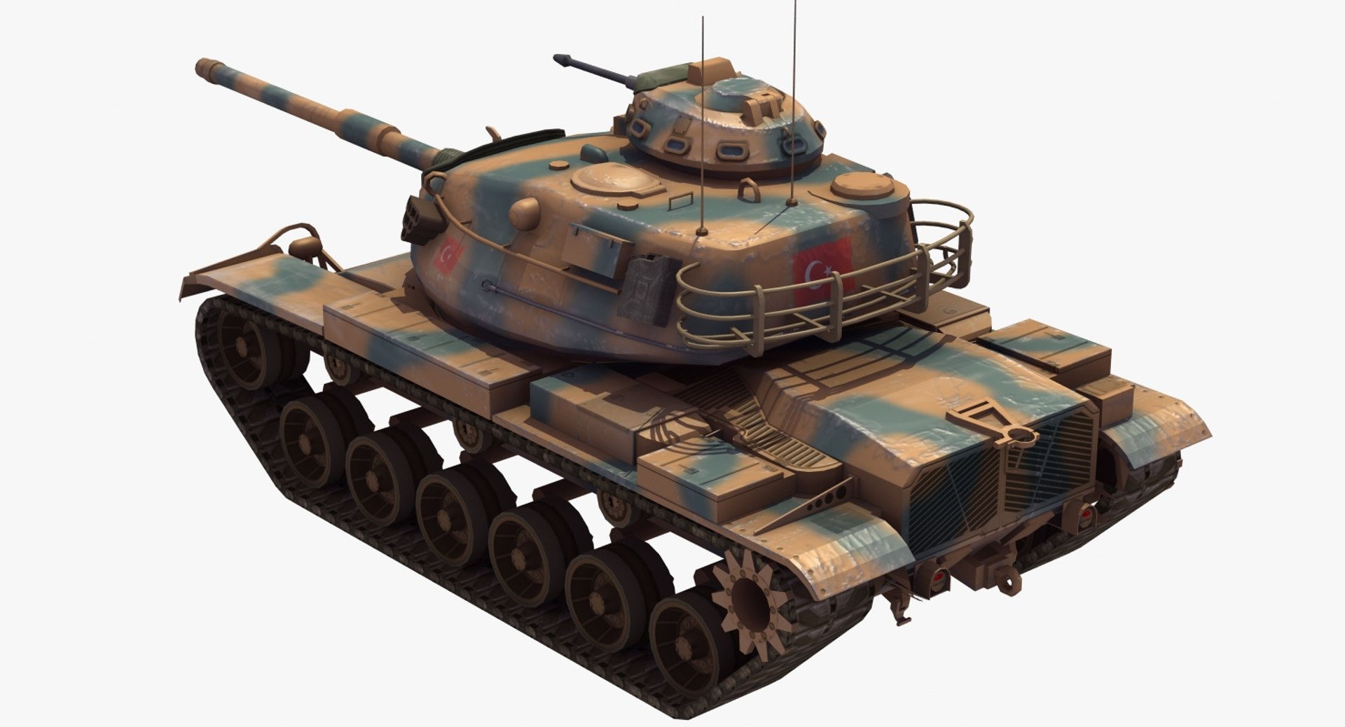 3d Max M60a3 Battle Tank Turkish