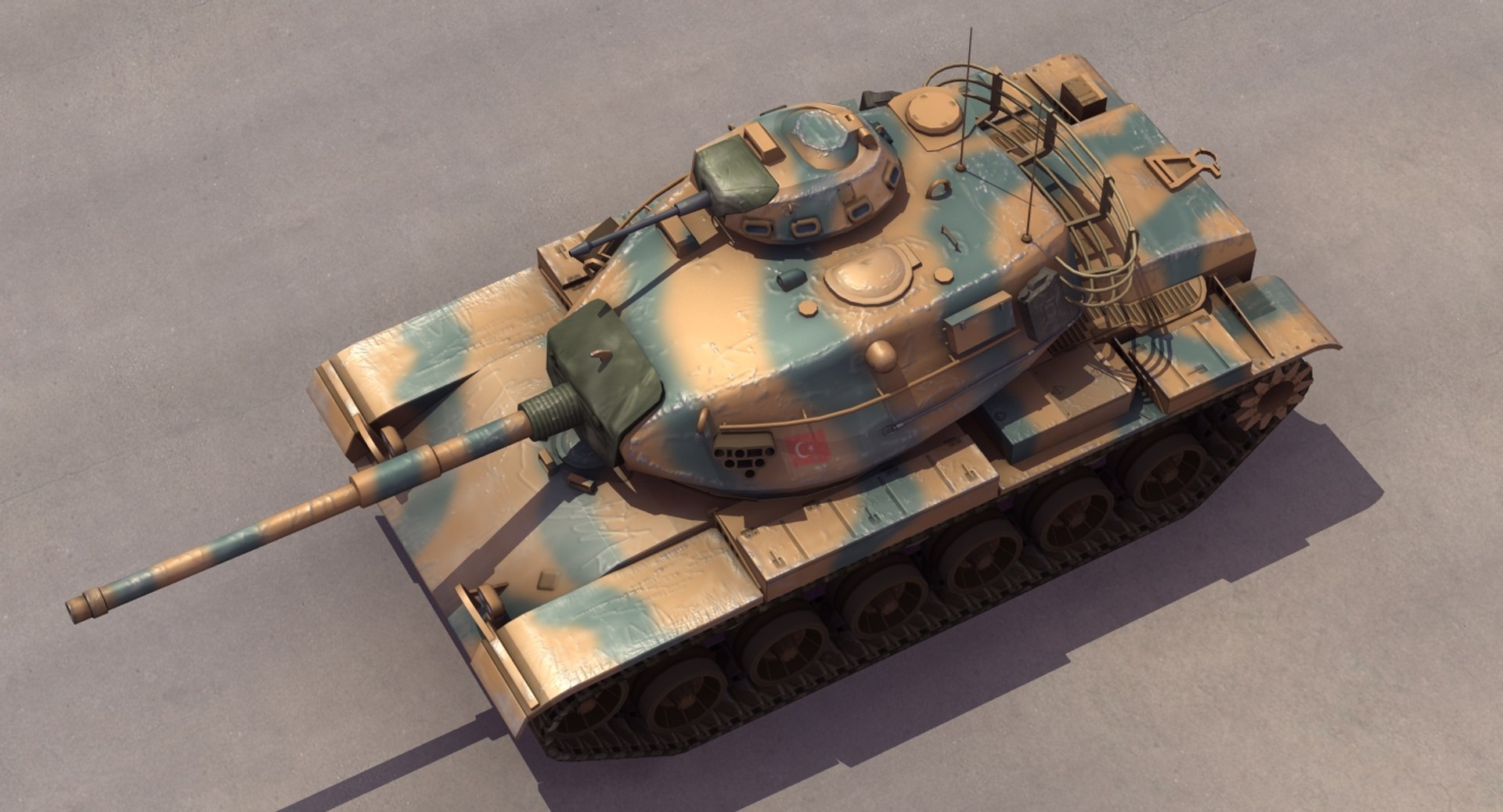 3d Max M60a3 Battle Tank Turkish