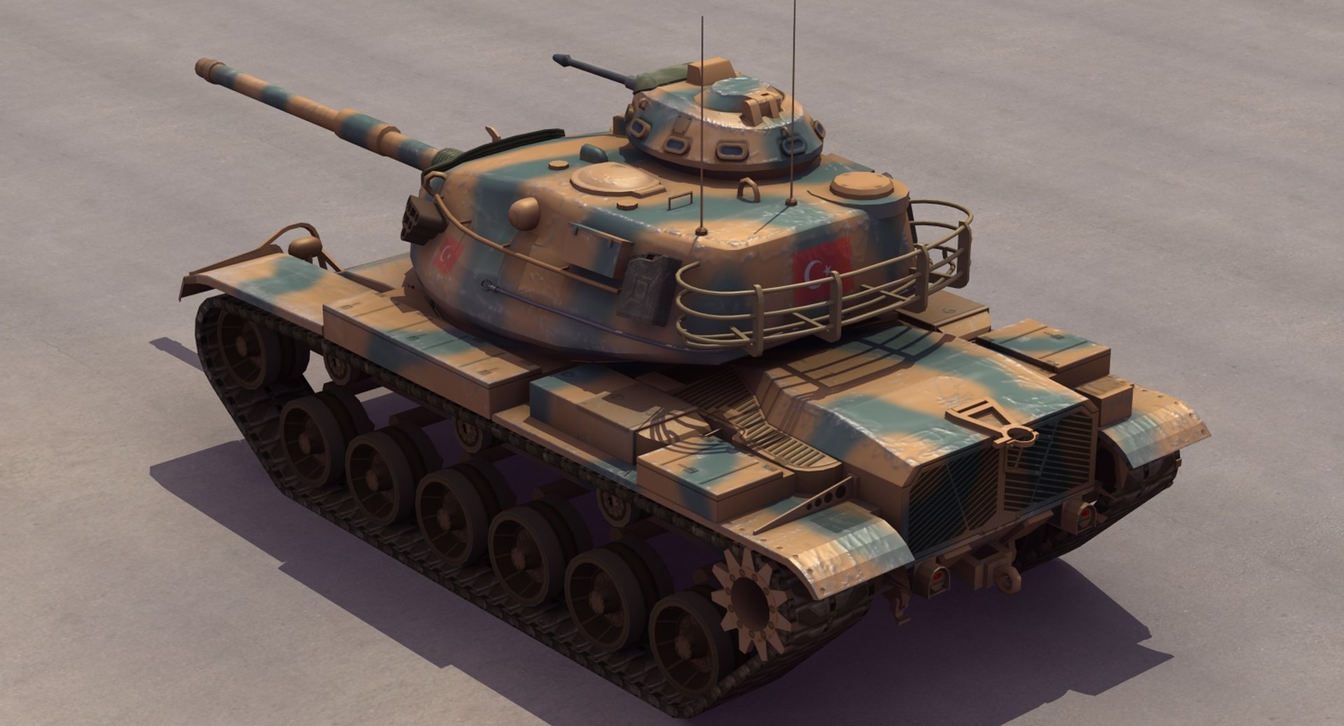 3d Max M60a3 Battle Tank Turkish