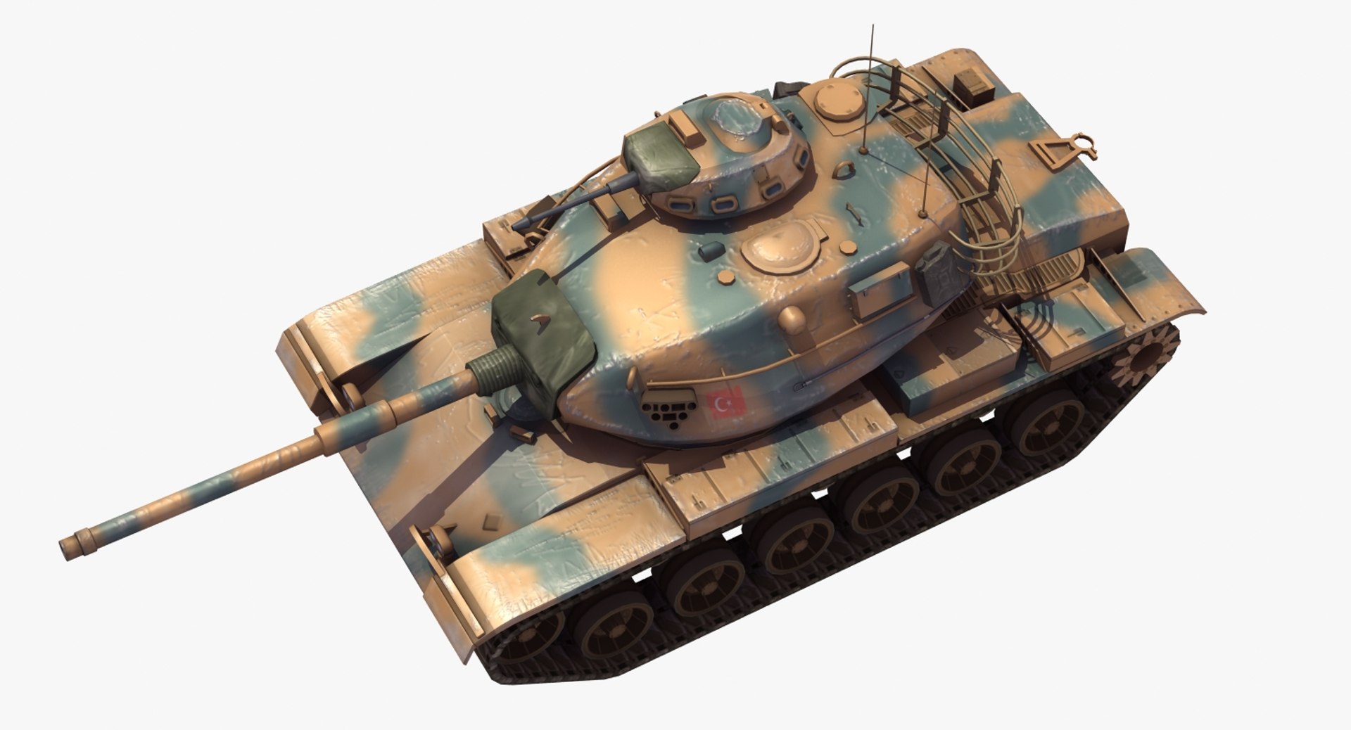 3d Max M60a3 Battle Tank Turkish