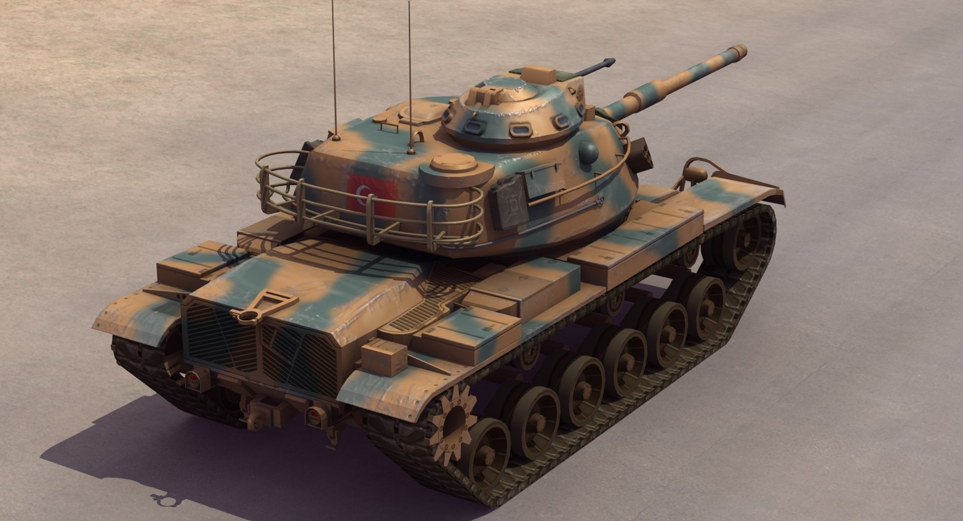 3d Max M60a3 Battle Tank Turkish