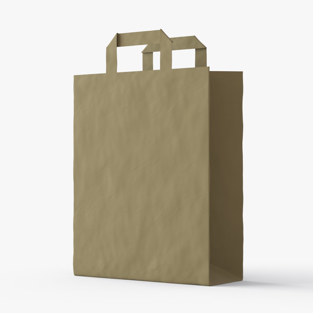 3D paper bag model - TurboSquid 1373907