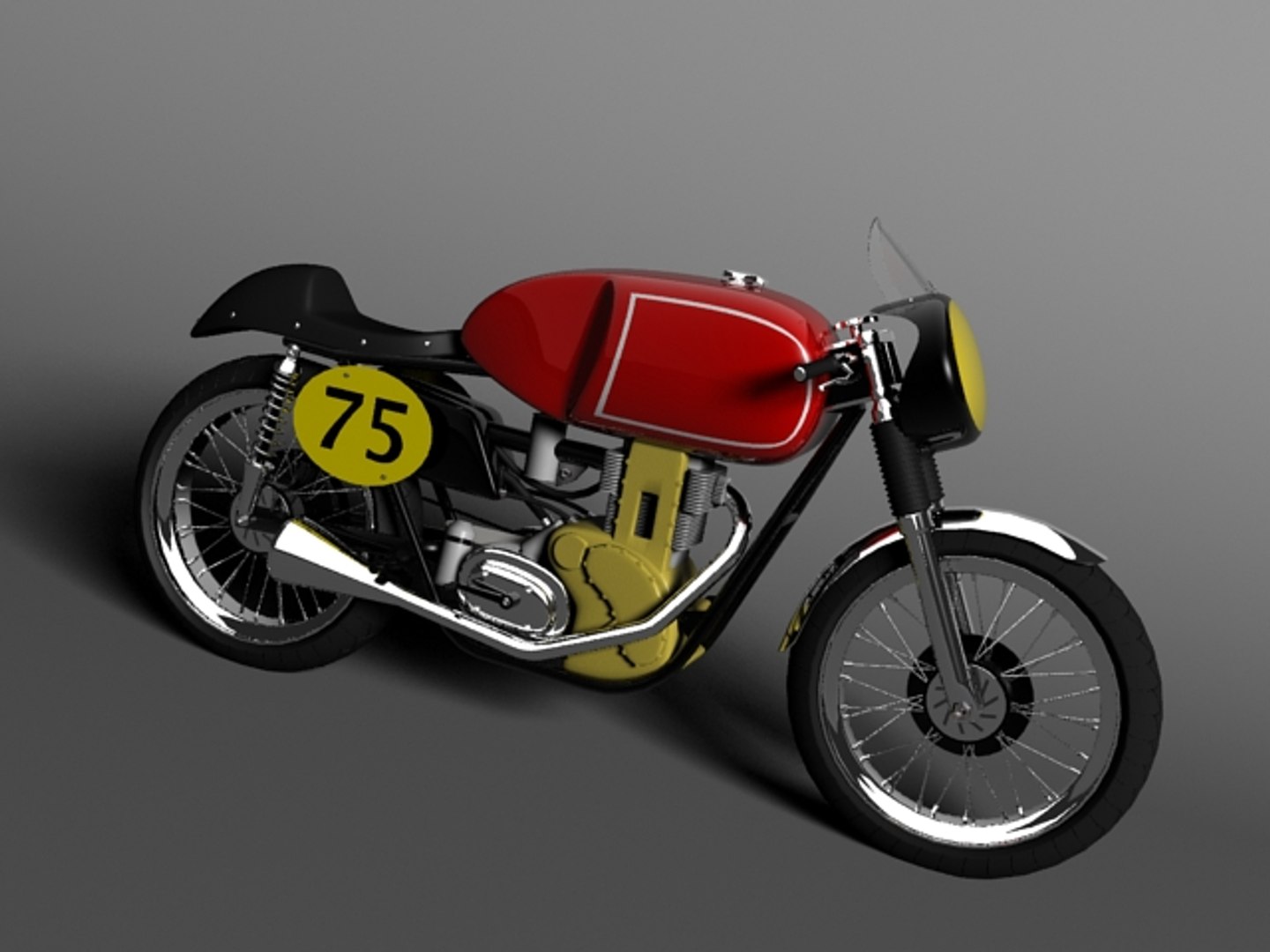 Racing Matchless G50 1954 3d Model