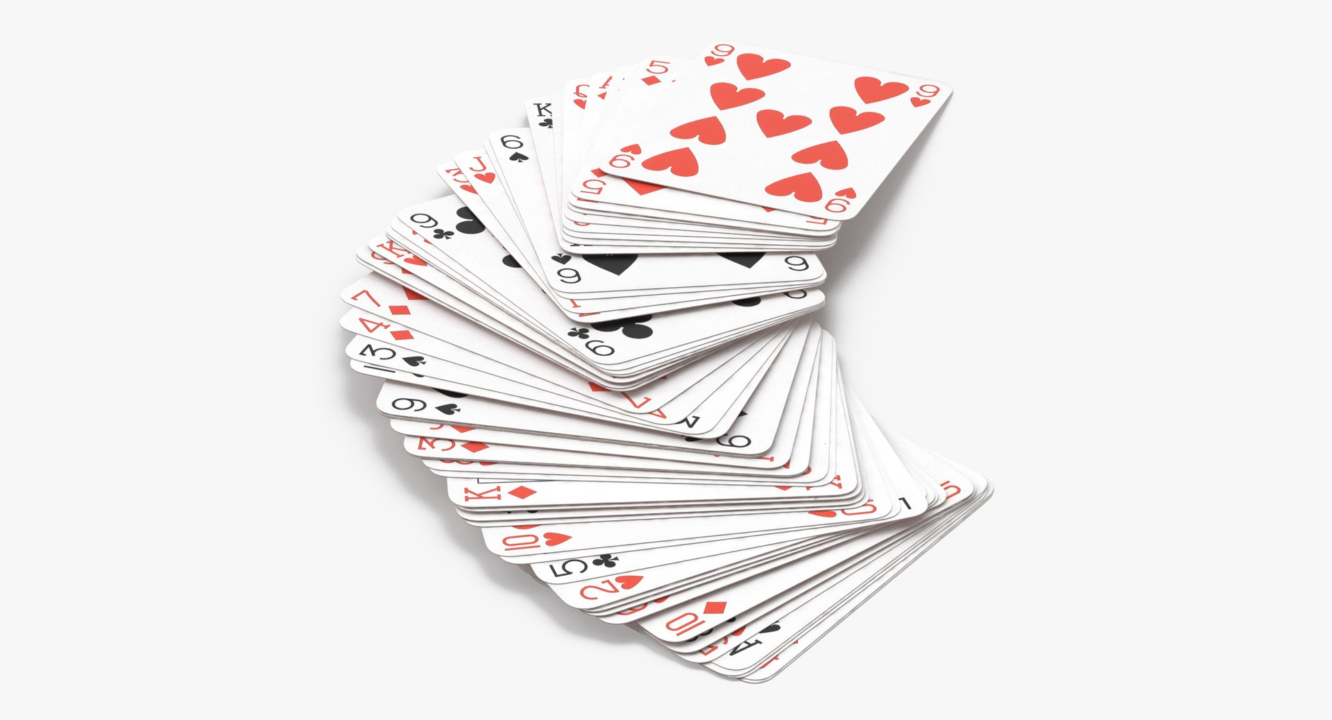 Playing Cards Red Deck 3D Model - TurboSquid 1154116