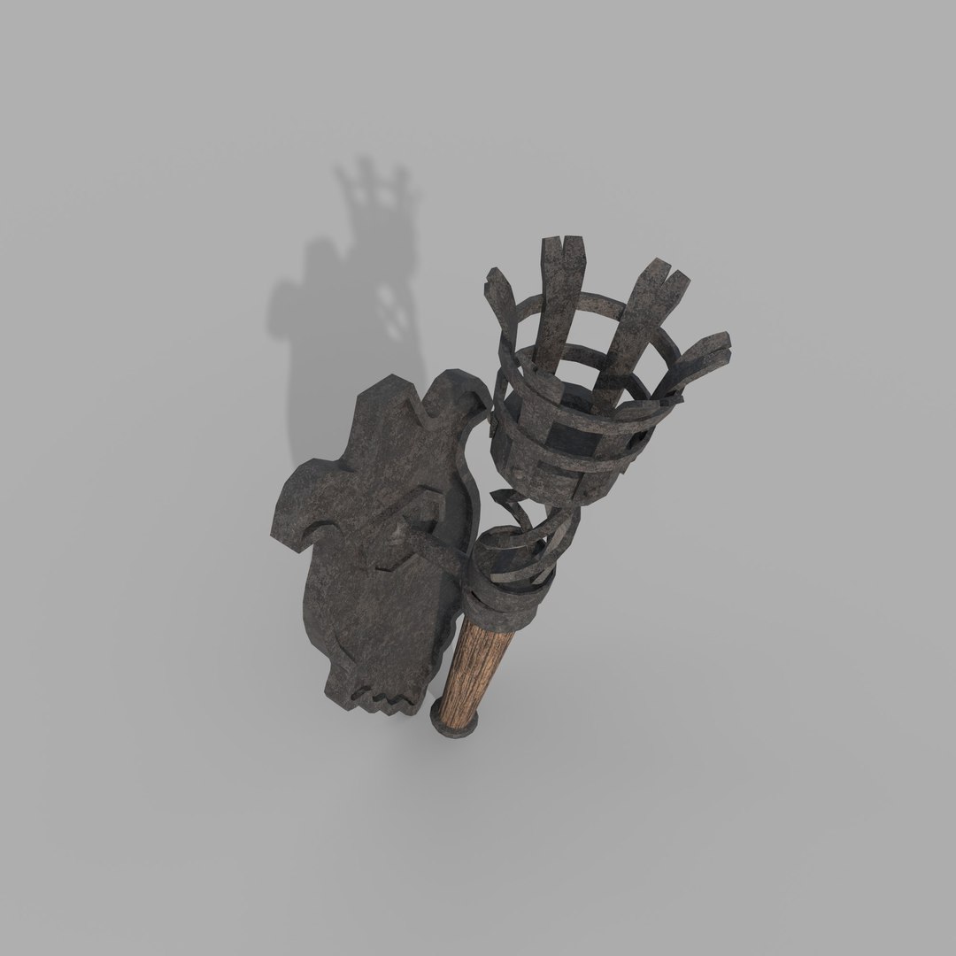 3D Wall Torch Model - TurboSquid 2252894