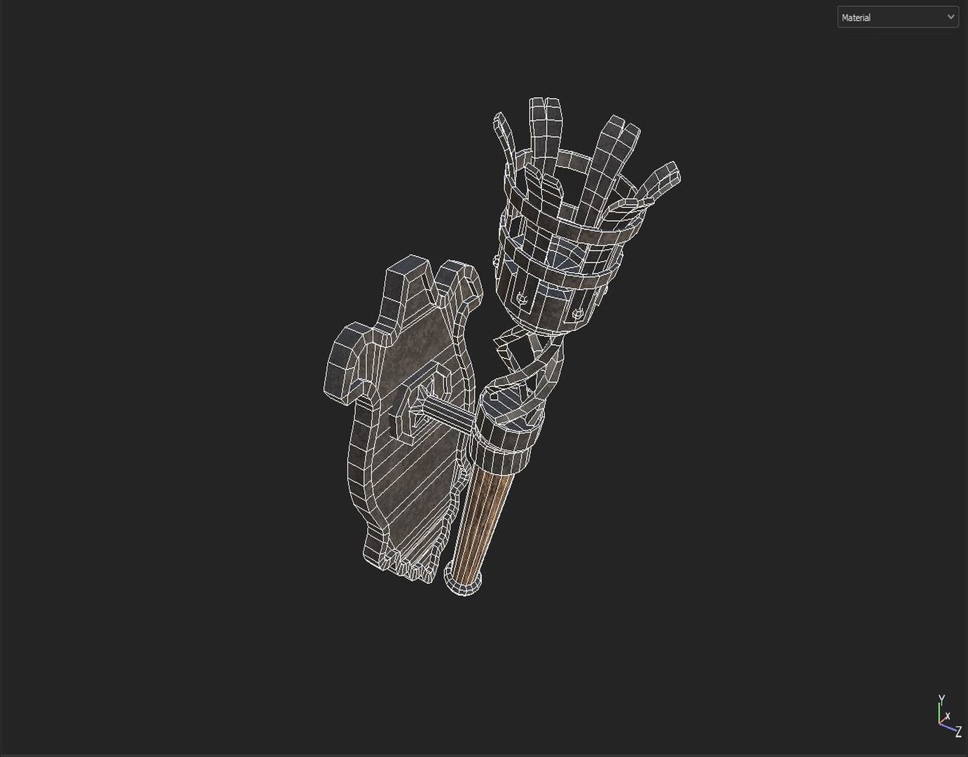3D Wall Torch Model - TurboSquid 2252894