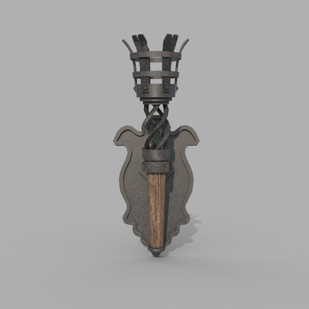 3D Wall Torch Model - TurboSquid 2252894