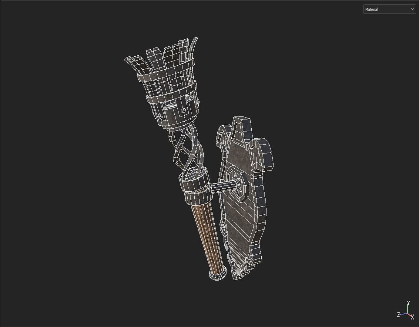 3D Wall Torch Model - TurboSquid 2252894