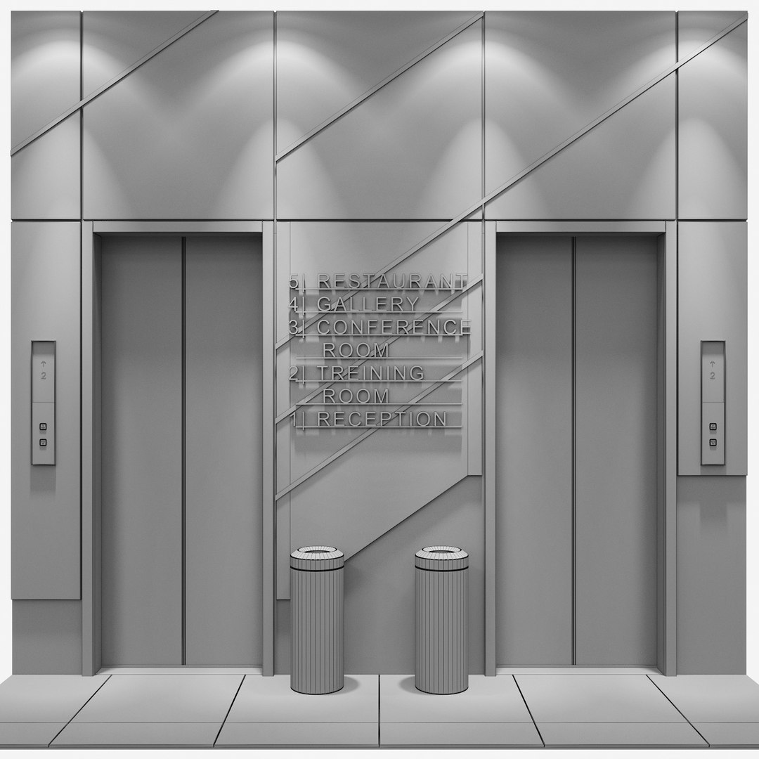 3D Passenger Elevator Model - TurboSquid 1683372