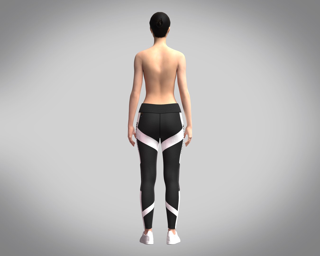 3D Ladies Sports Leggings-Dedication - TurboSquid 1938438