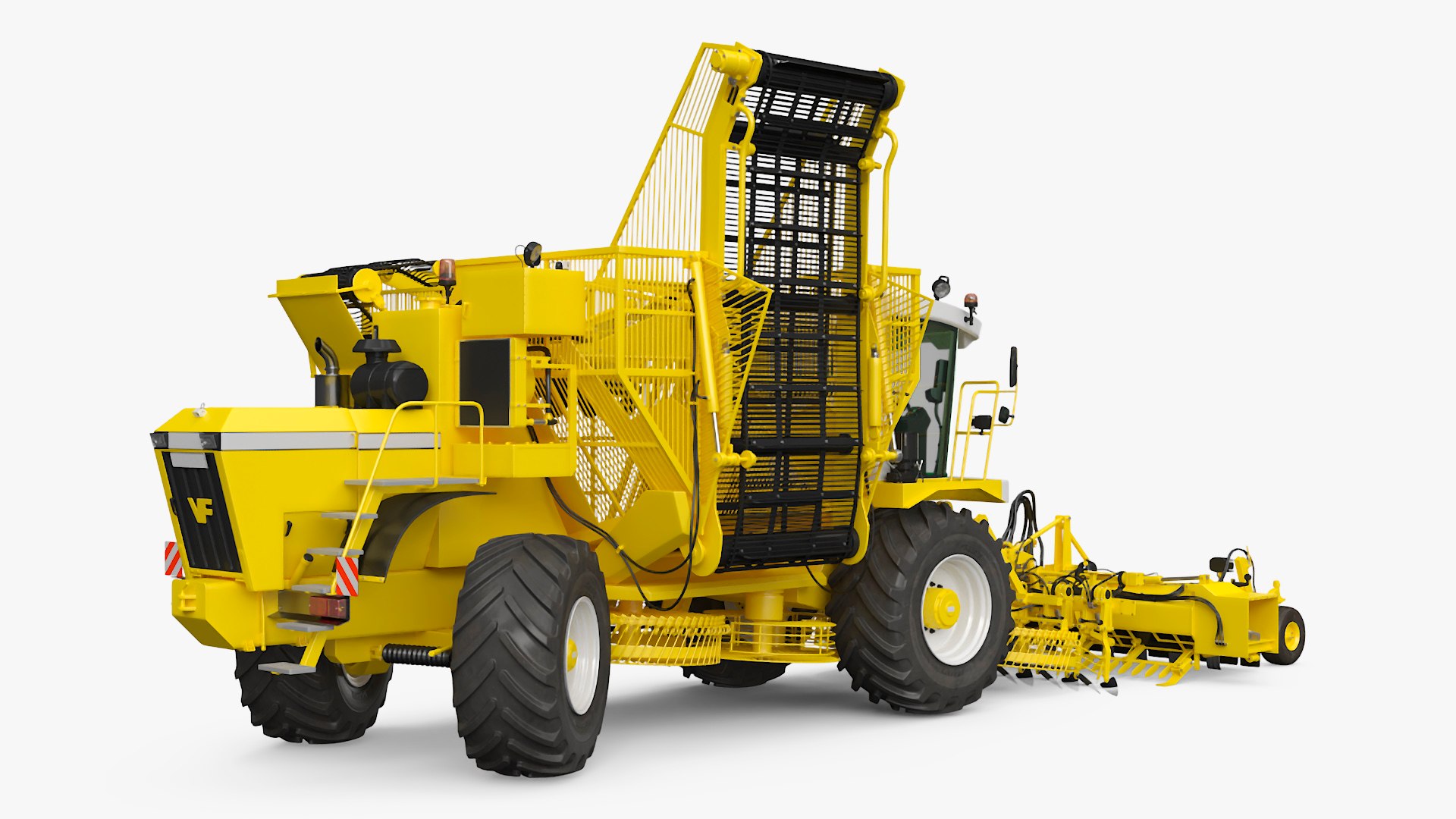 Agricultural Beet Harvester Machine Yellow Rigged Model - TurboSquid ...