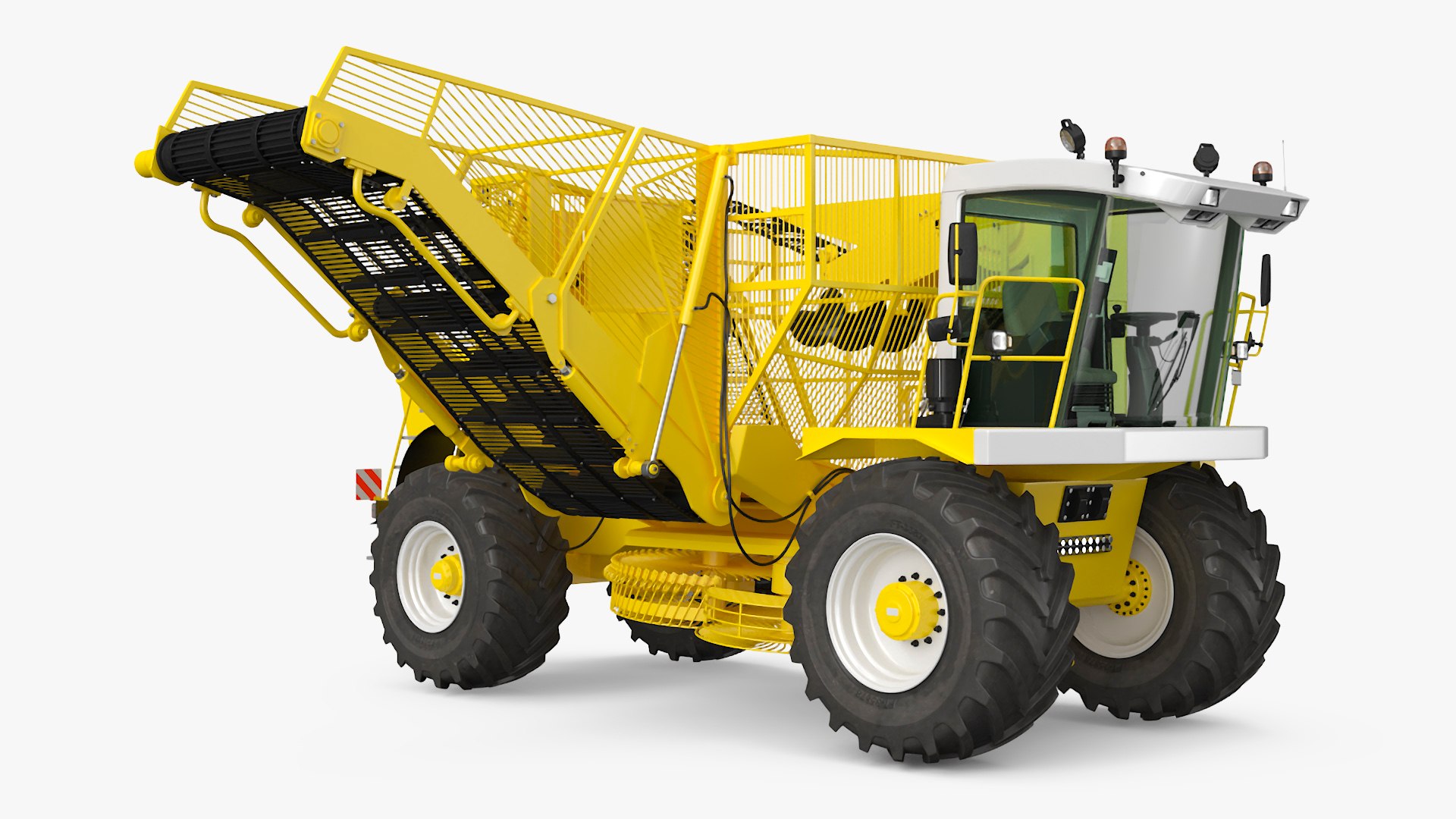 Agricultural Beet Harvester Machine Yellow Rigged Model - TurboSquid ...