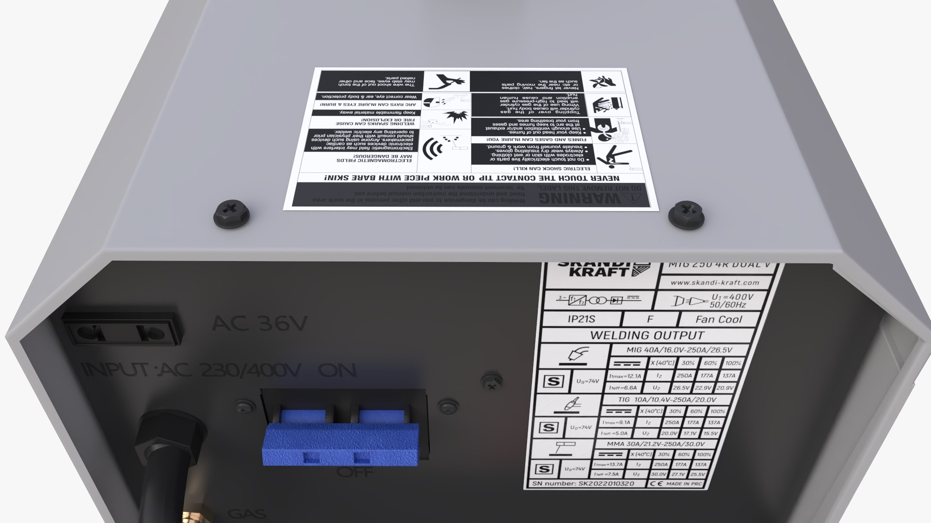 Skandi Kraft welding machine - iTECH MIG 250 4R dual V 3D model - TurboSquid 2102915