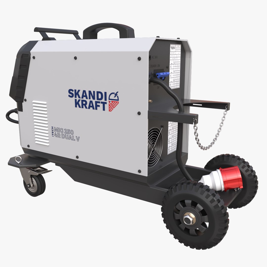 Skandi Kraft welding machine - iTECH MIG 250 4R dual V 3D model ...
