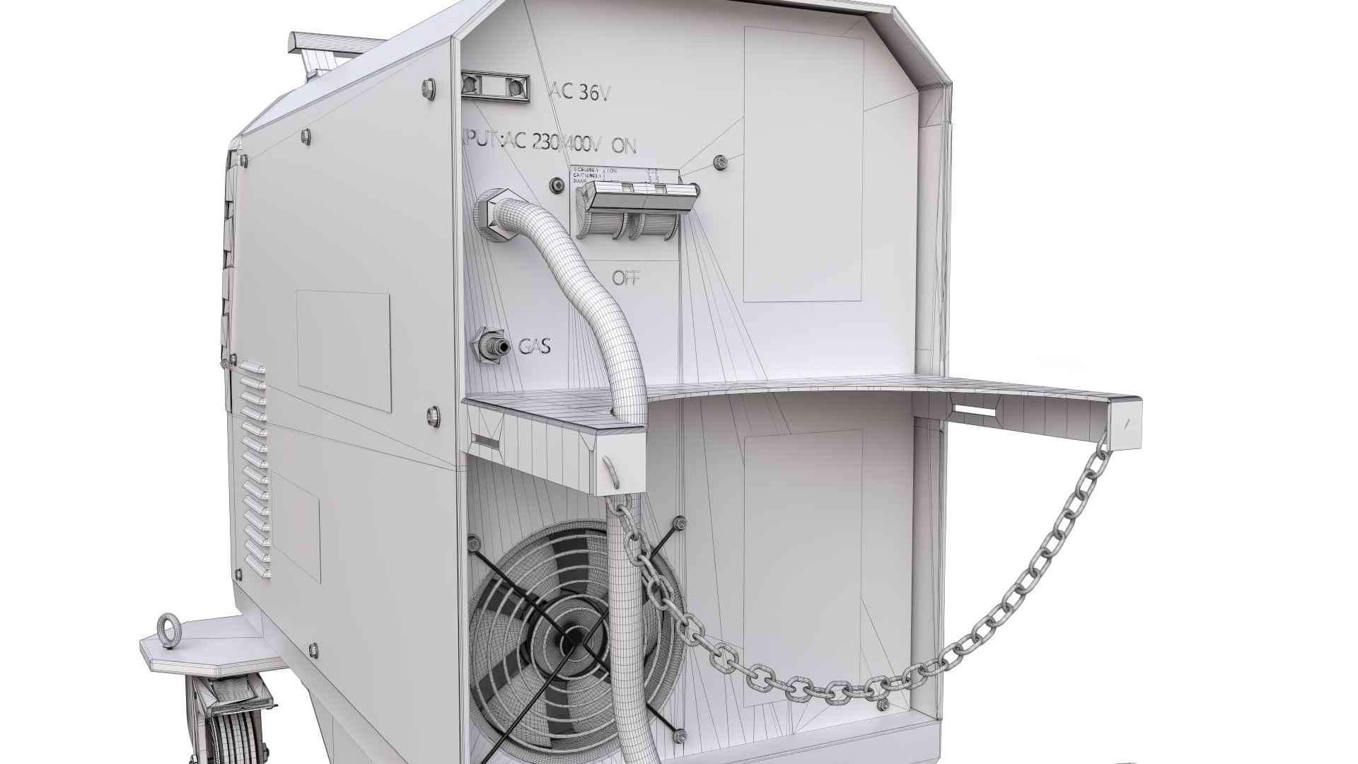 Skandi Kraft welding machine - iTECH MIG 250 4R dual V 3D model ...