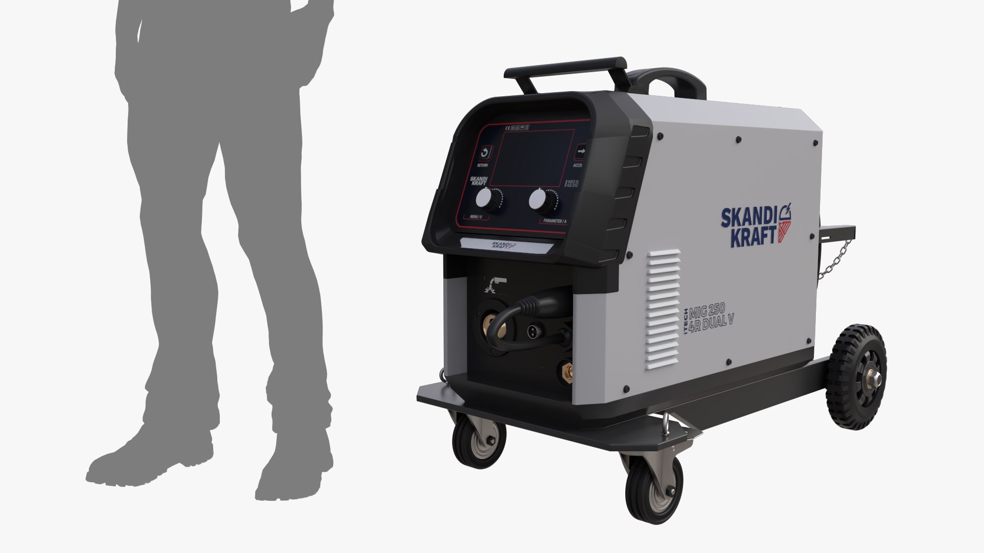 Skandi Kraft welding machine - iTECH MIG 250 4R dual V 3D model ...