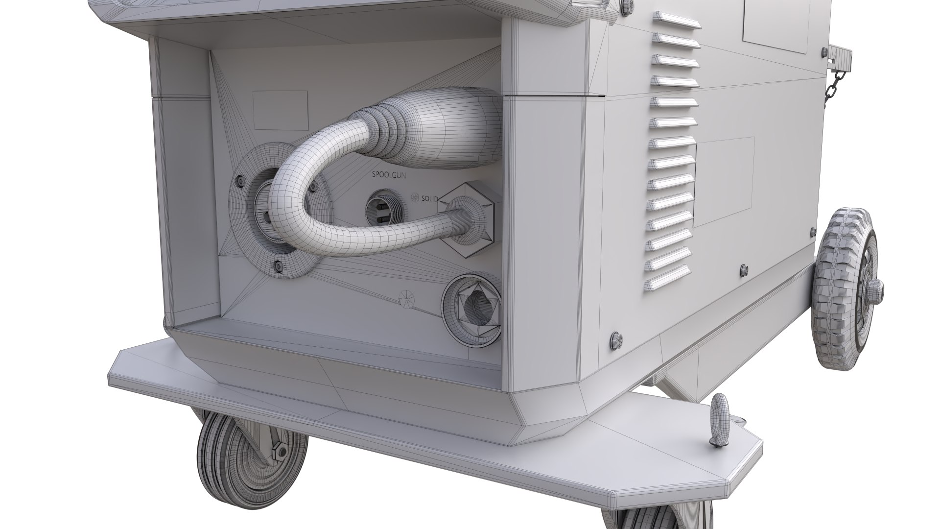 Skandi Kraft welding machine - iTECH MIG 250 4R dual V 3D model ...