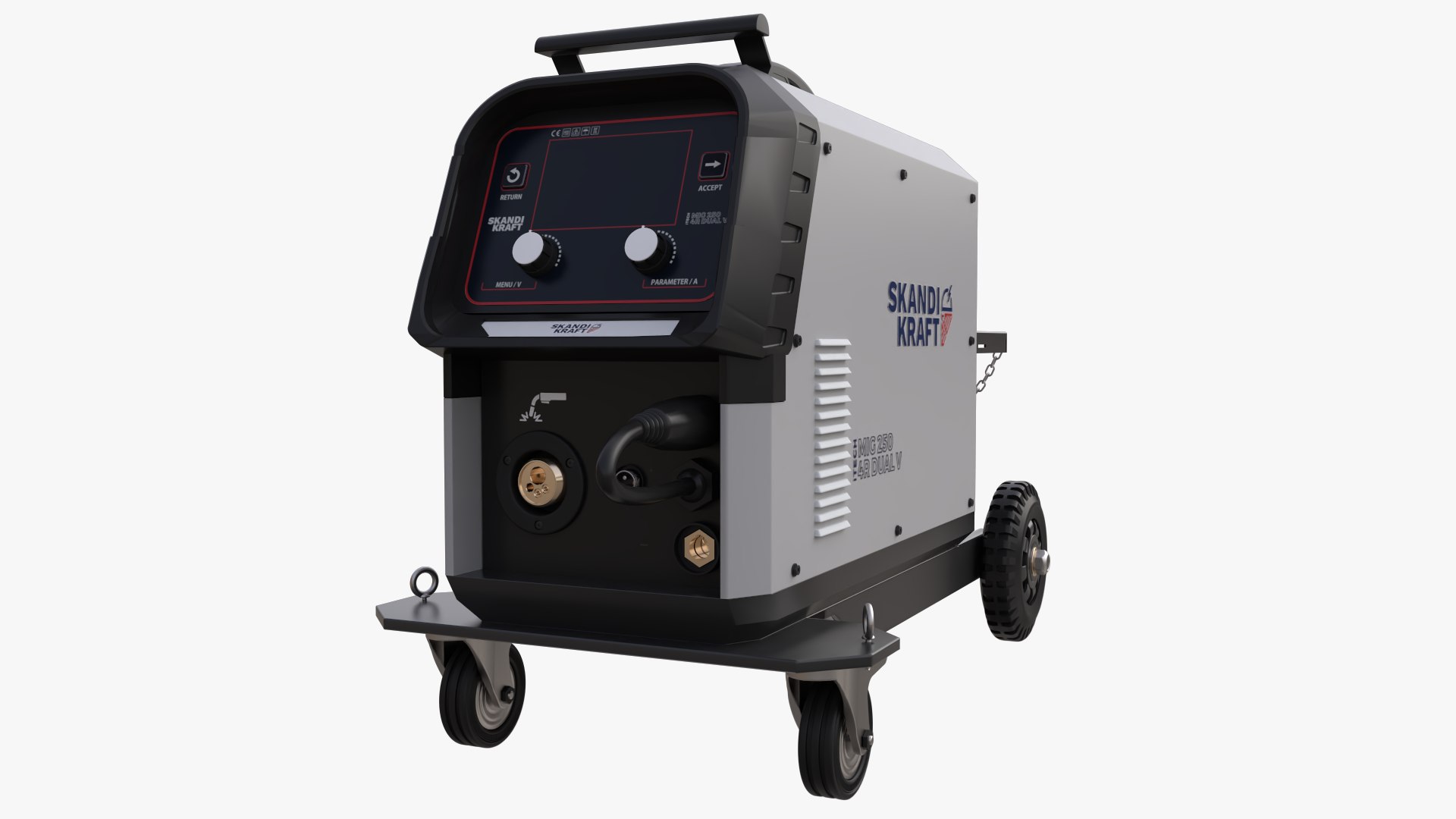 Skandi Kraft welding machine - iTECH MIG 250 4R dual V 3D model ...