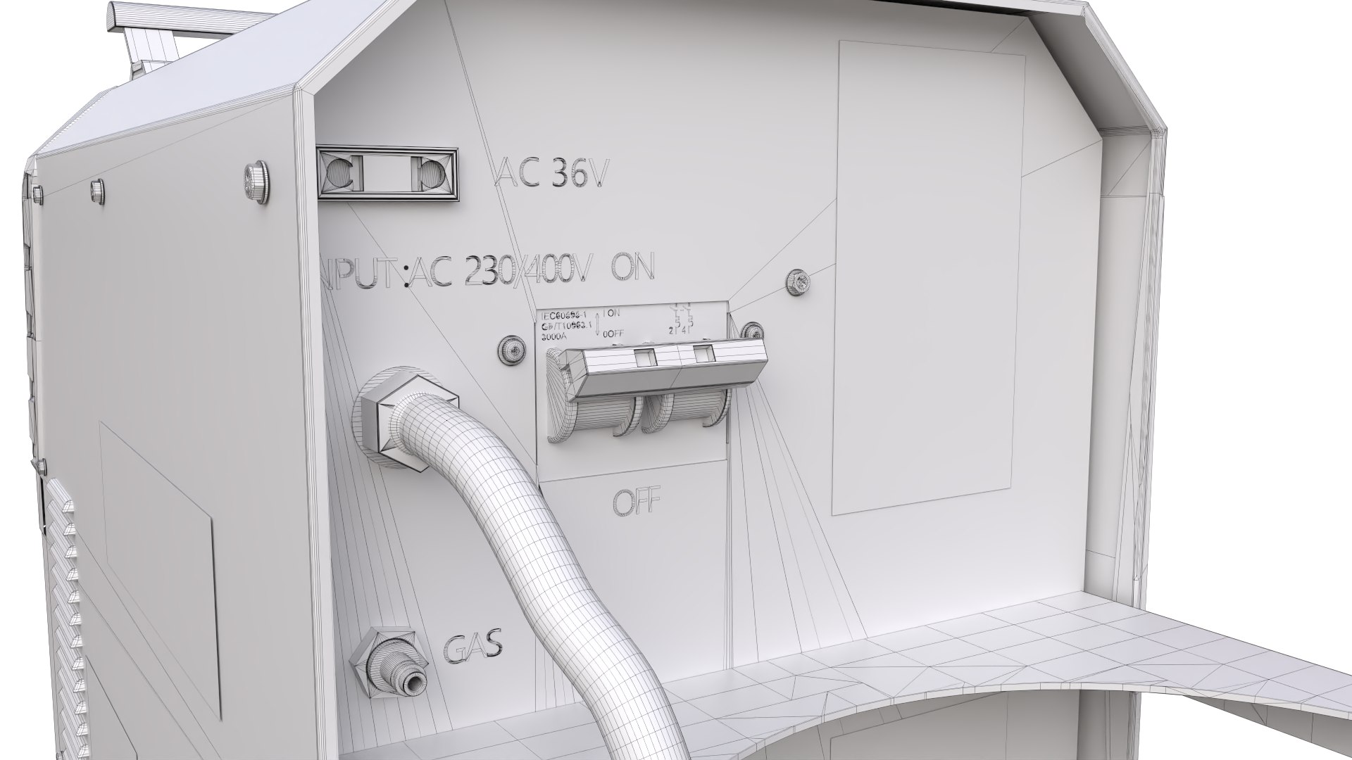 Skandi Kraft welding machine - iTECH MIG 250 4R dual V 3D model ...