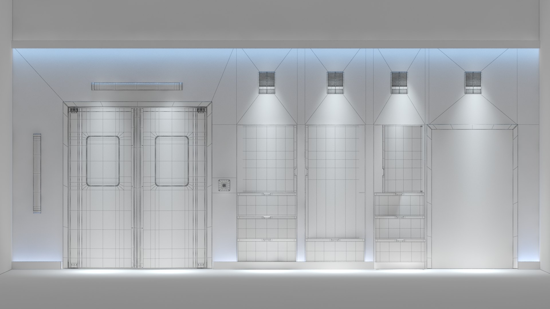 3D Front Surgery Wall Model - TurboSquid 2373173