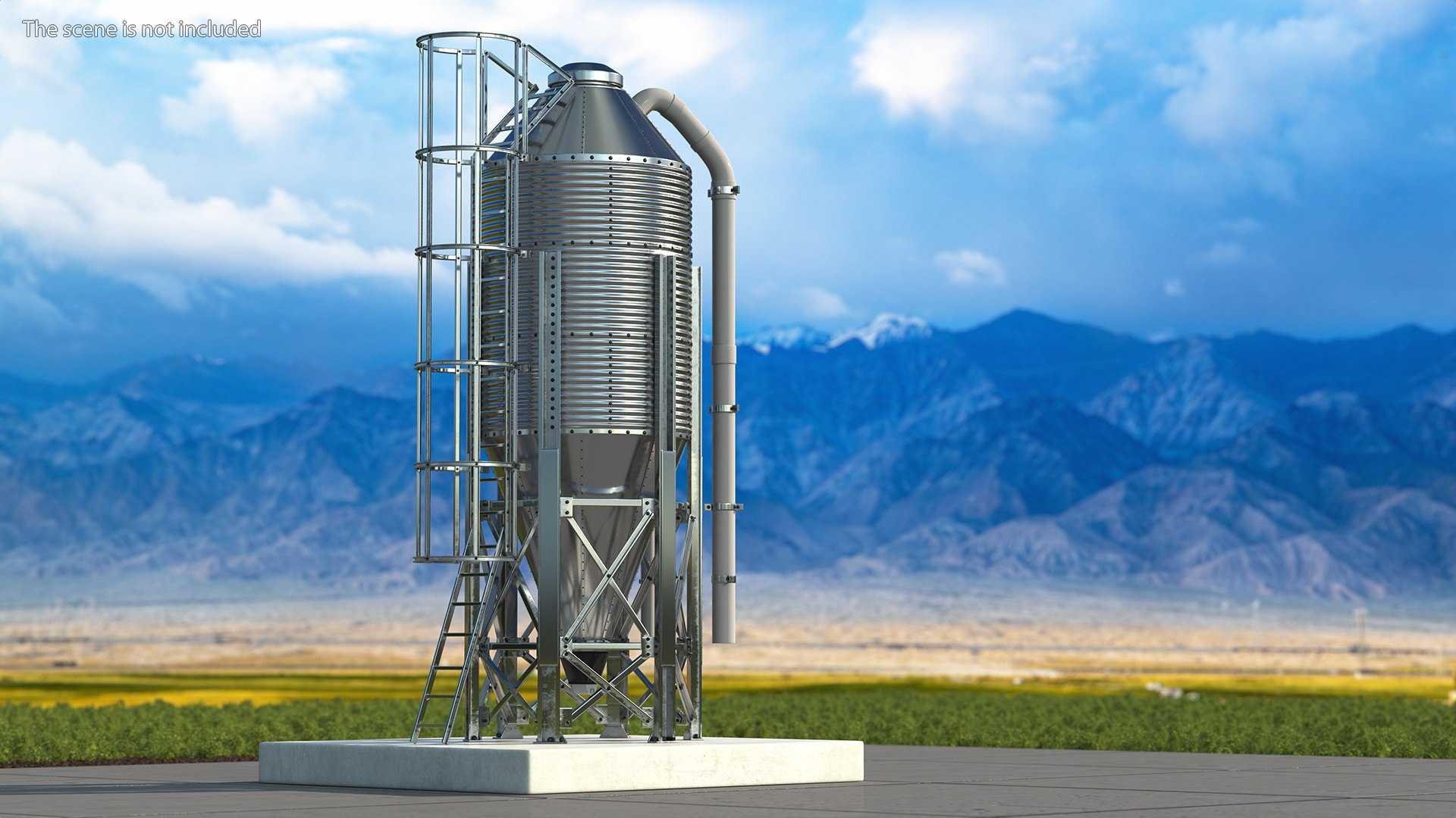 3D Metal Feed Storage Bin - TurboSquid 1807903